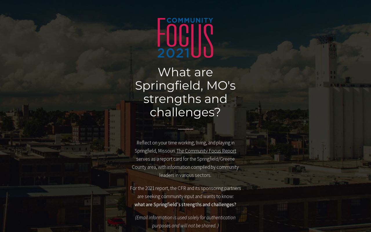 Community Focus Report: What is Springfield, MO?